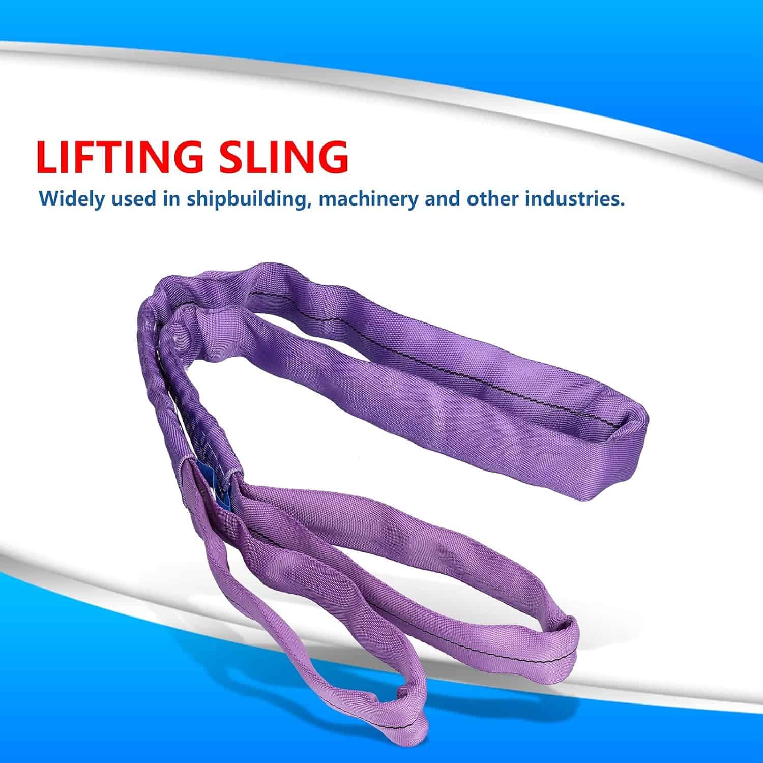Lift All Round Slings: EN 1492-1 Color-Coded WLL